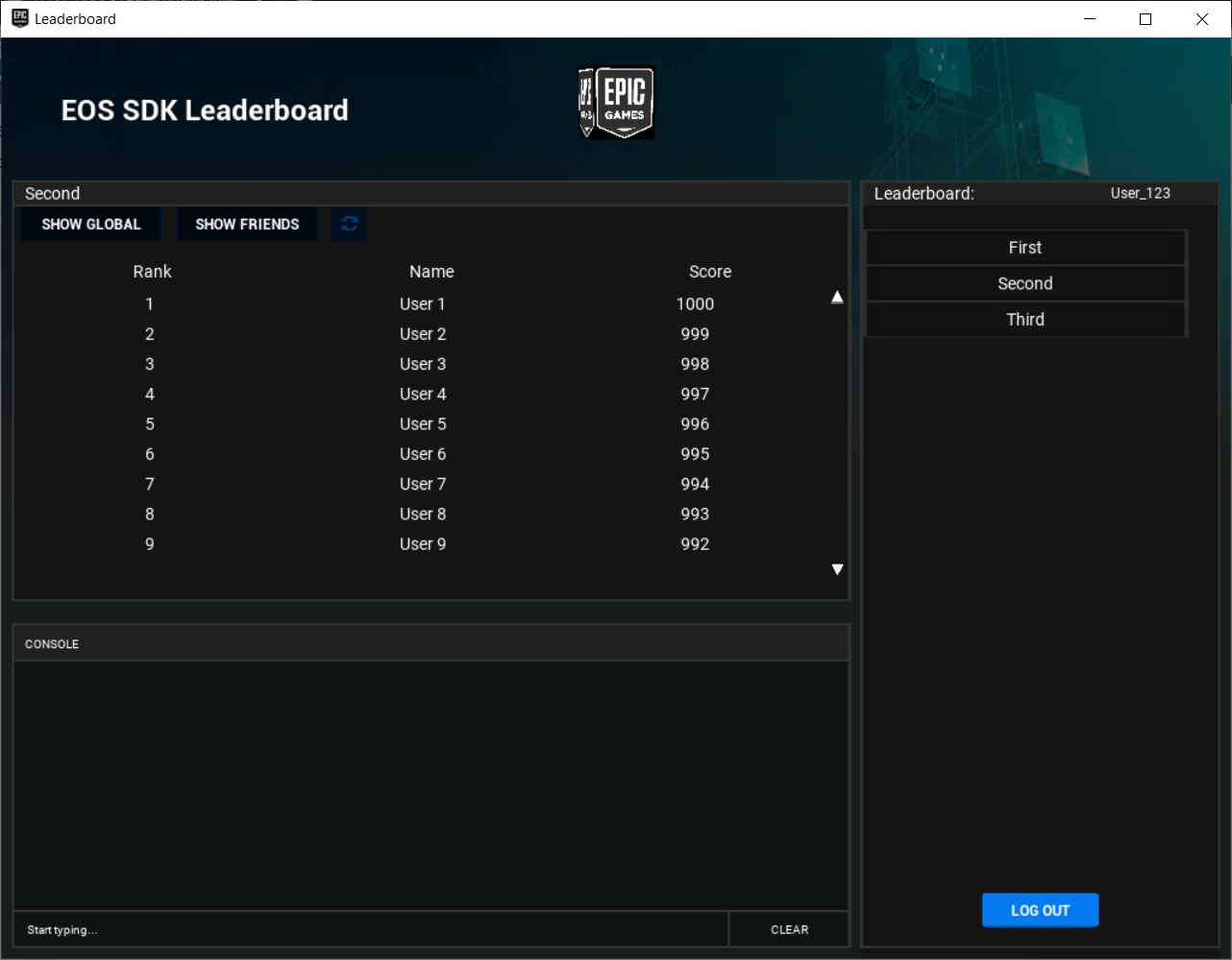 The Leaderboards Sample demonstrates the operations related to the ...